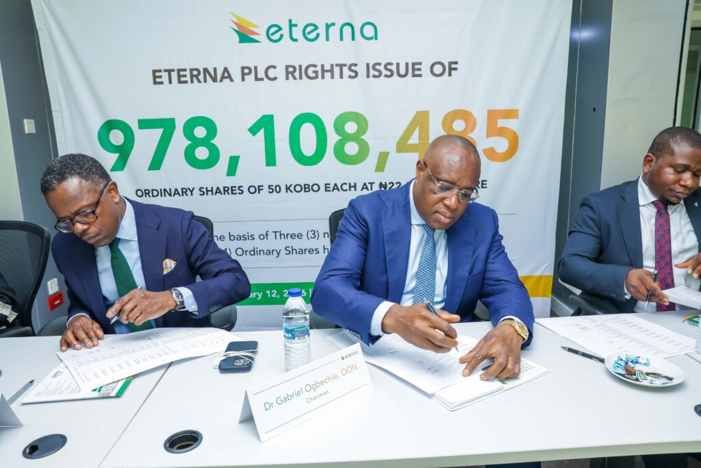 ETERNA PLC COMMENCES ₦21.52 BILLION RIGHTS ISSUE TO DRIVE EXPANSION AND ...